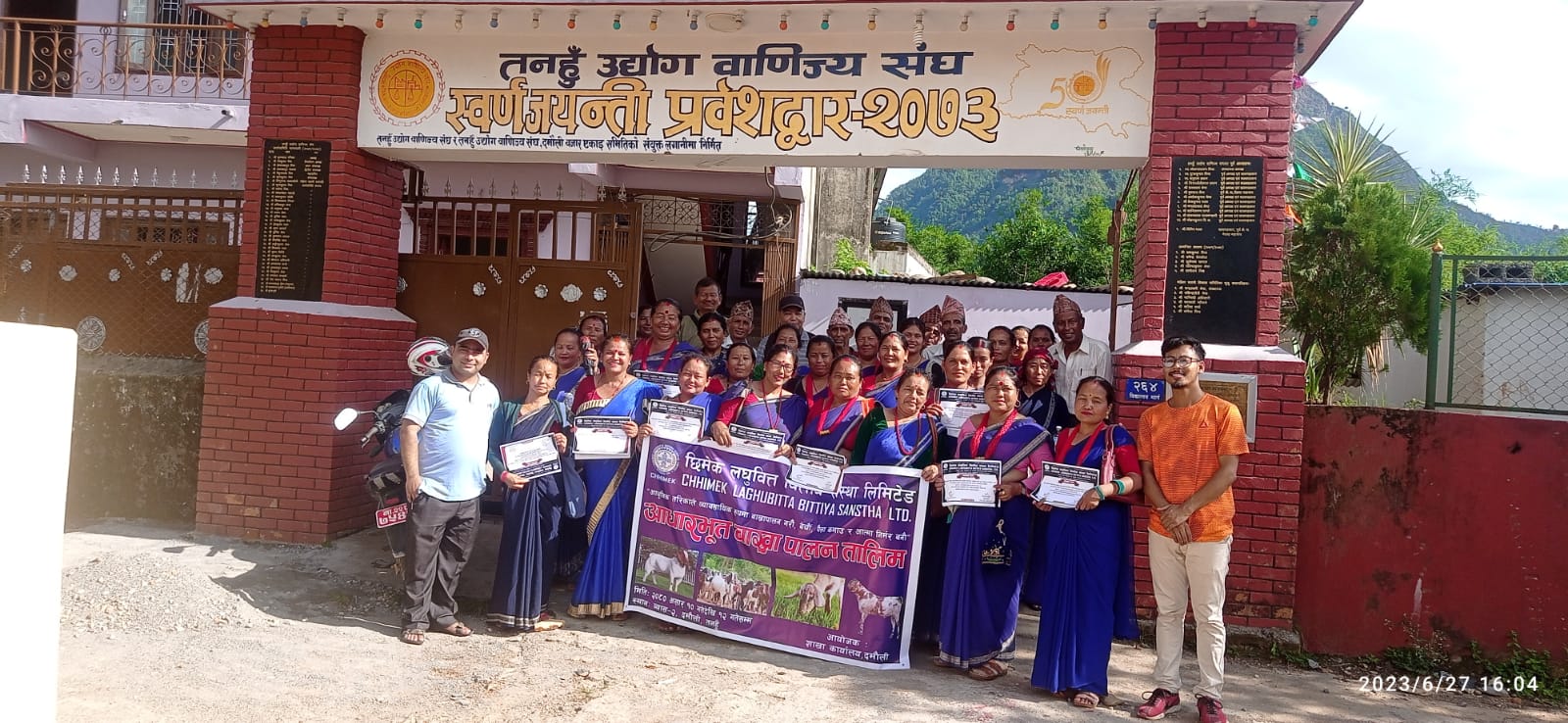 Training in Damauli for beginning goat farmers